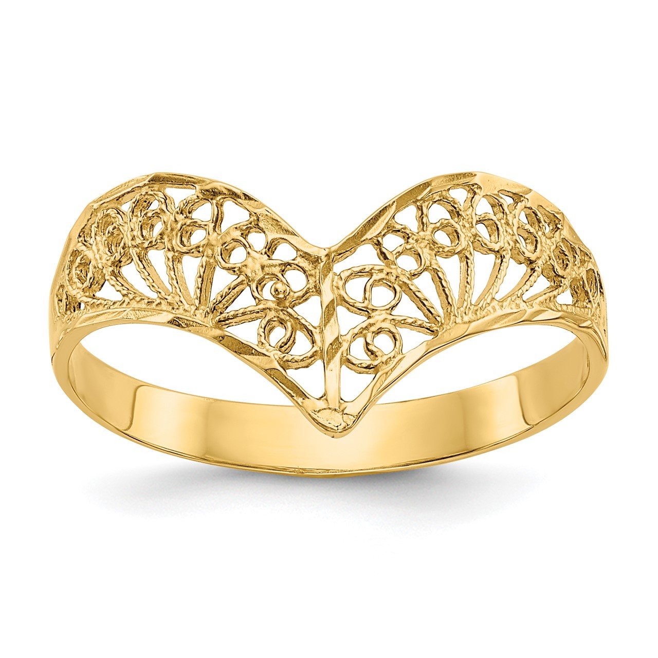14k Diamond-Cut Filigree Ring | The Gold Store 14k Diamond-Cut Filigree Ring | The Gold Store