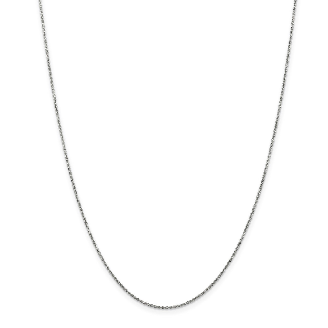 14k WG 1.1mm Baby Rope Chain | The Gold Store
