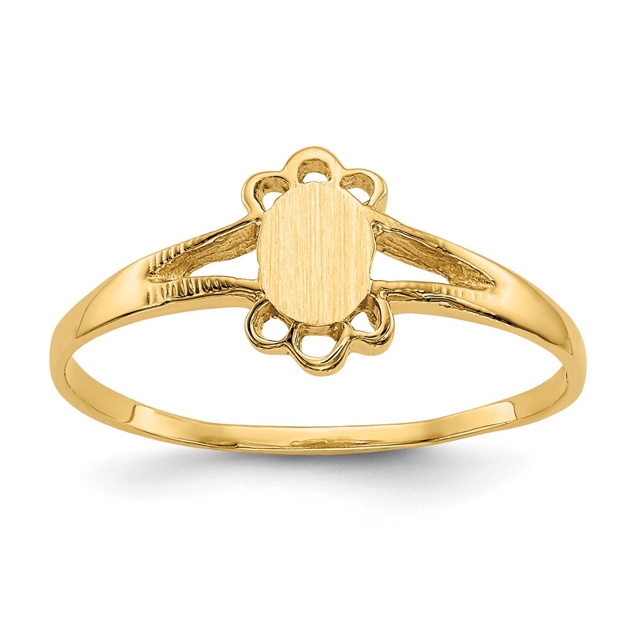 14k Childs Fancy Signet Ring | The Gold Store